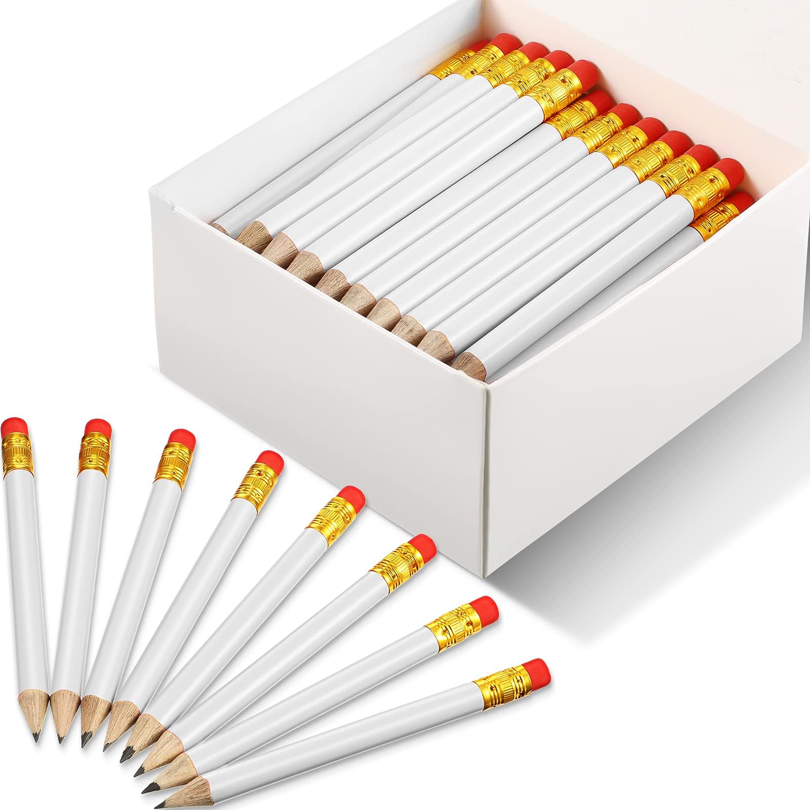 Amazon.com : Zonon 48 Pieces Golf Pencils Mini Half Pencils with Eraser ...