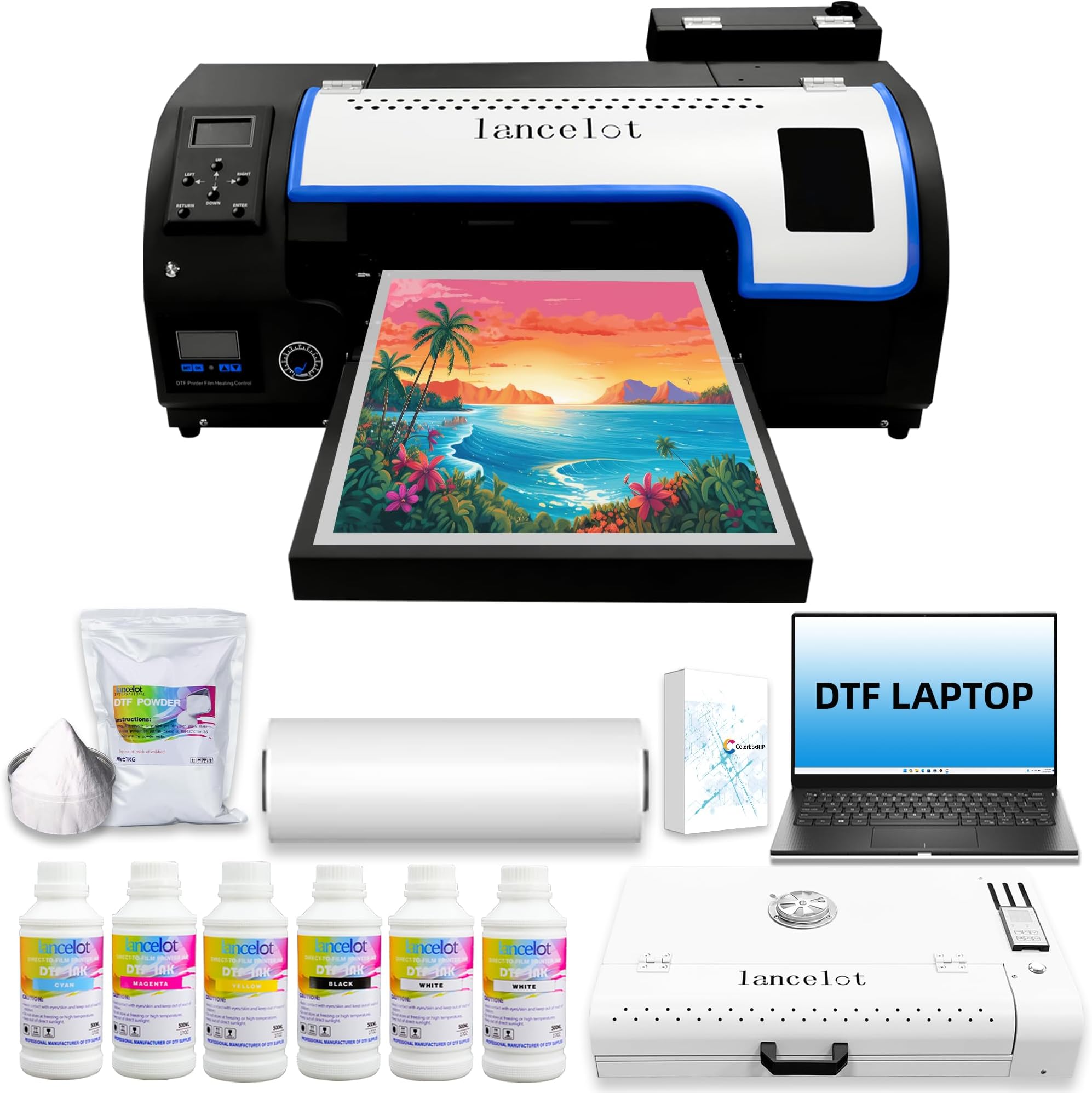 Amazon.com: Lancelot A3 M1630 Pro DTF Printer Bundle:A3 Xp600 DTF ...