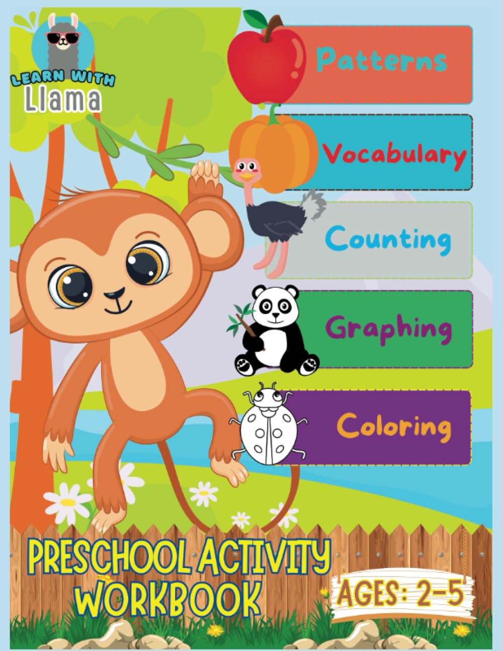 Learn with Llama: Preschool Activity Workbook filled with engaging ...
