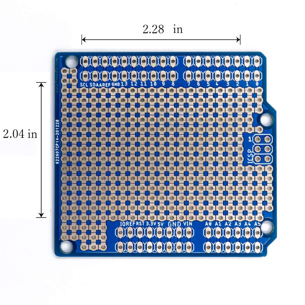 Snapklik.com : Treedix 6PCS Prototype Shield Board PCB Breadboard ...