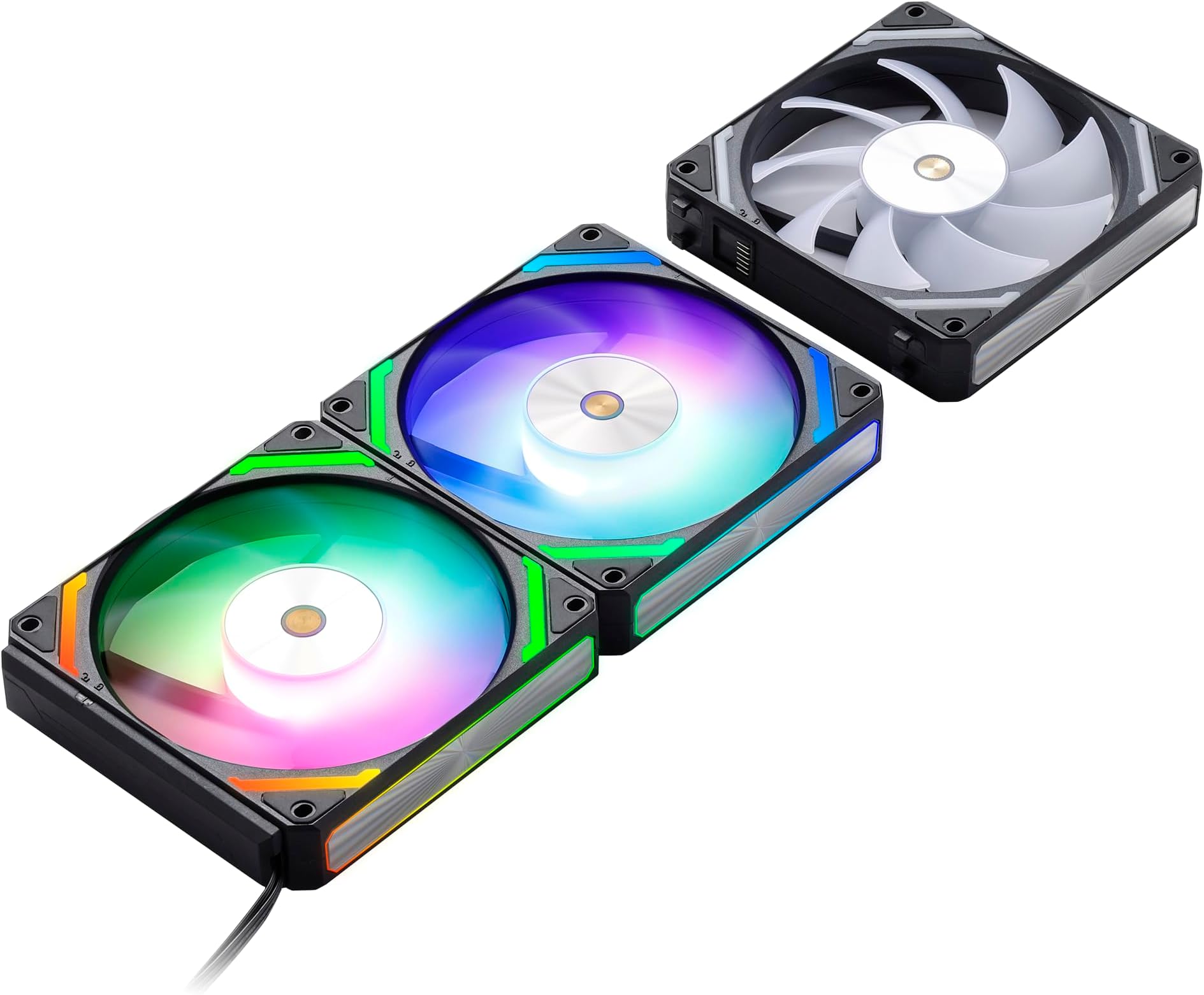 LTC CF-121D 120mm PC Case Fan, Daisy-Chain Connection, 5V 3Pin ARGB ...