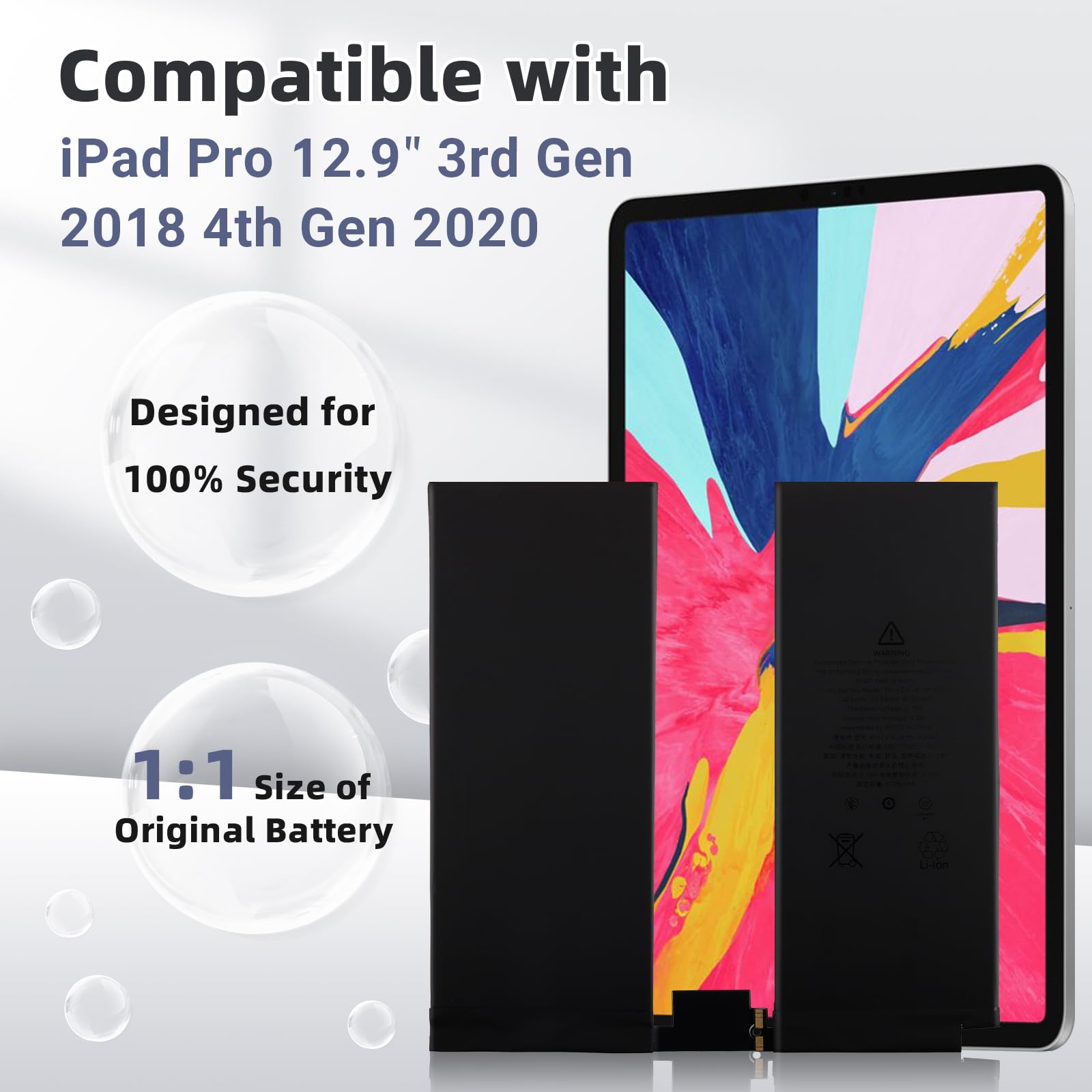 A2043 Battery For Ipad Pro Pantalla IPad Pro 12.9 (3rd Gen / 2018 ...