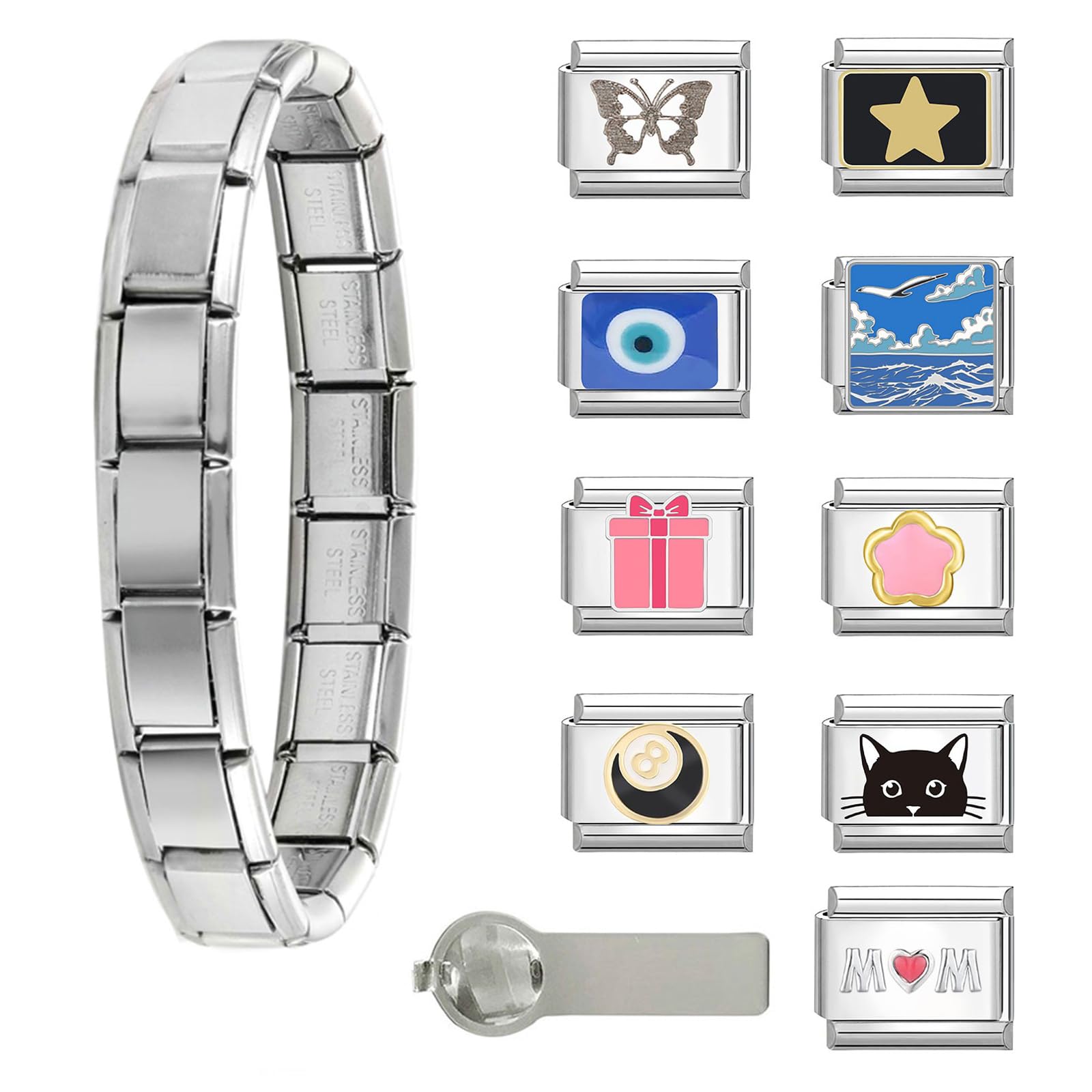 ITingstere Italian Charms 9mm Classic Type Italian Modular Charm with ...