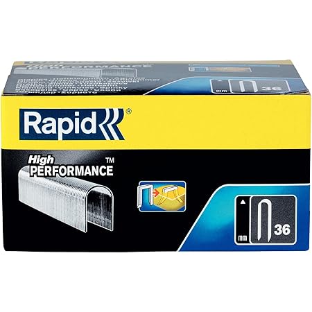 RAPID No. 140 Galvanized Flatwire Staples, 6 mm (Pack of 5000) : Amazon ...