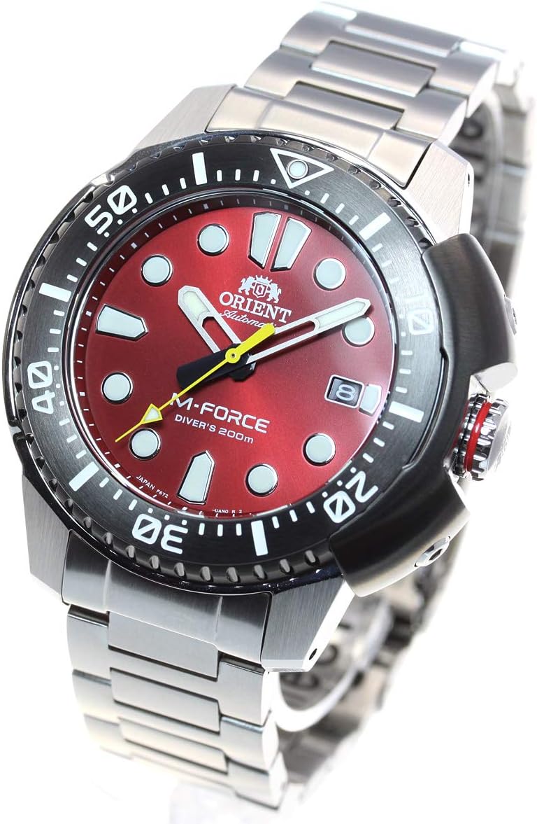 Amazon.com: ORIENT M-FORCE RN-AC0L02R Men's Metal Band M-FORCE 70th ...