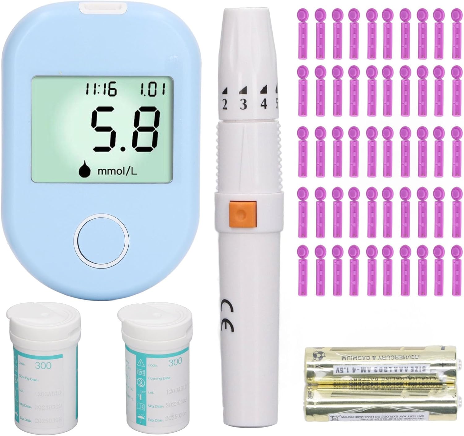Amazon.com: Meter Accurate Readings Free Strips, Large LCD Screen ...
