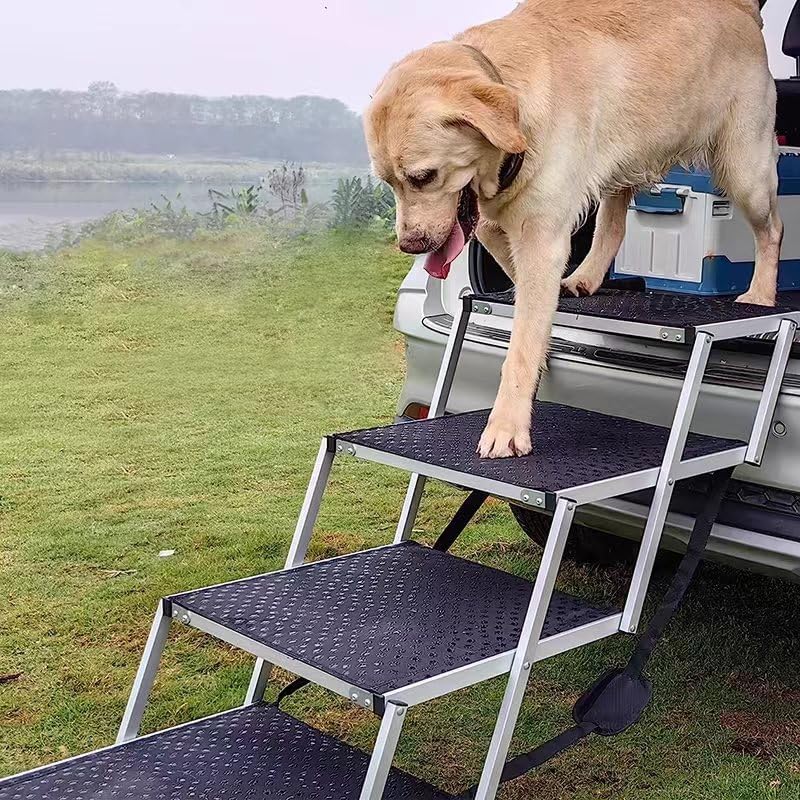 Amazon.com : Dog Ramp for Car Extra Wide Dog Stairs for Large Dogs ...