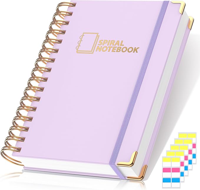 Amazon.com : MSTONAL Lined Spiral Journal Notebook for Women Men ...