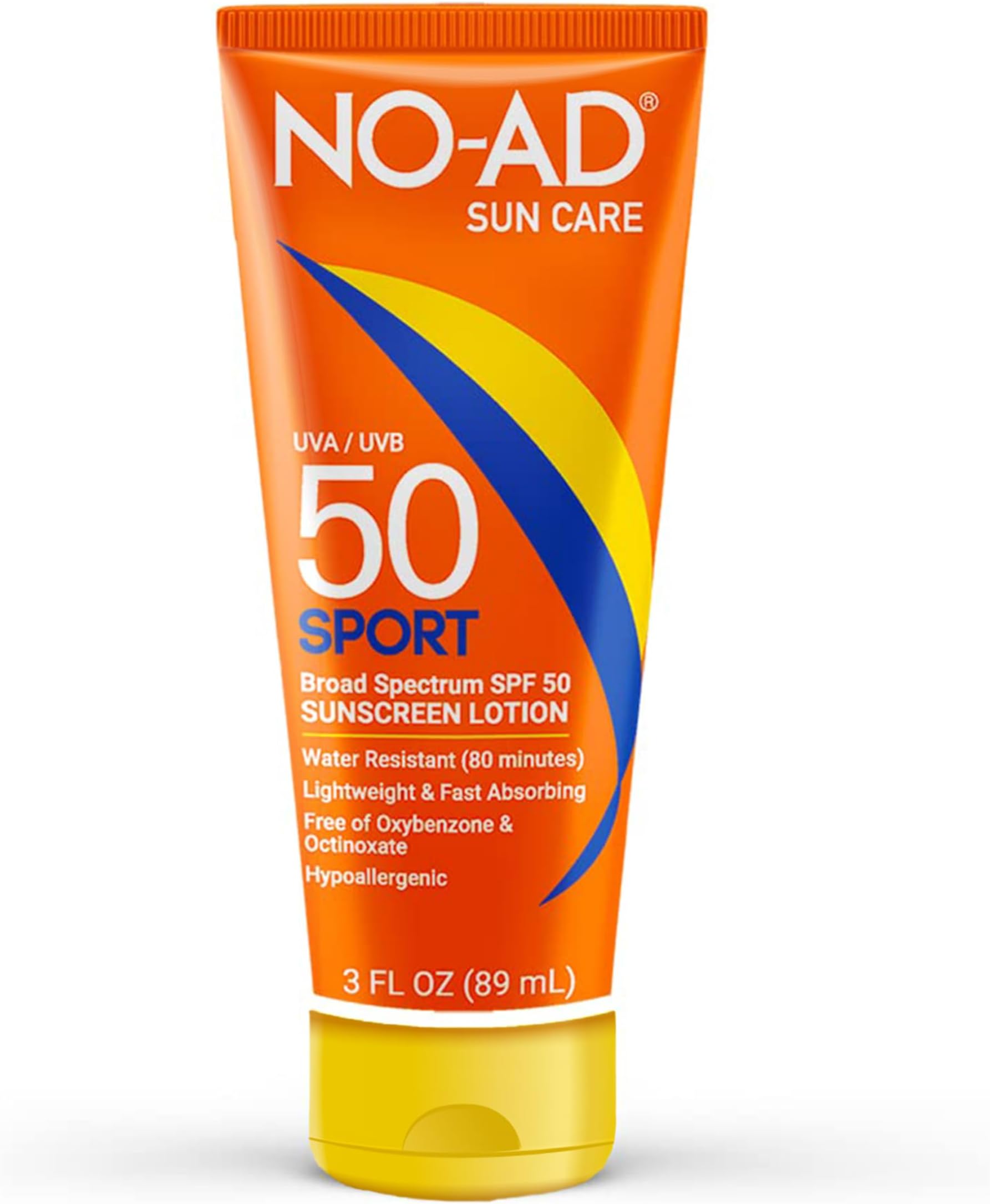Amazon.com: NO-AD SPF 50 SPORT Sunscreen Lotion | Hypoallergenic ...