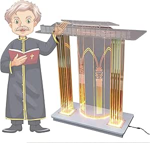 Amazon.com: Lectern Podium Stand, Pulpit Stand for Church Acrylic ...