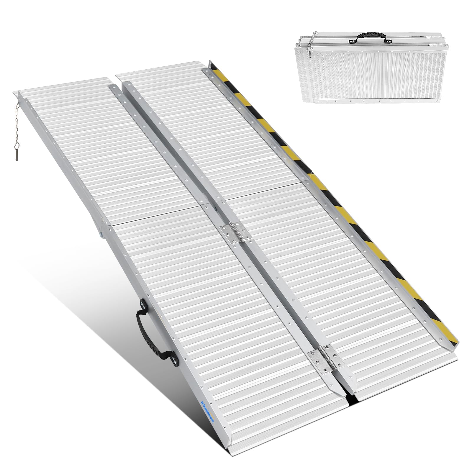 Snapklik.com : 5 Feet Folding Wheelchair Ramp For Doorways, Non-Slip ...