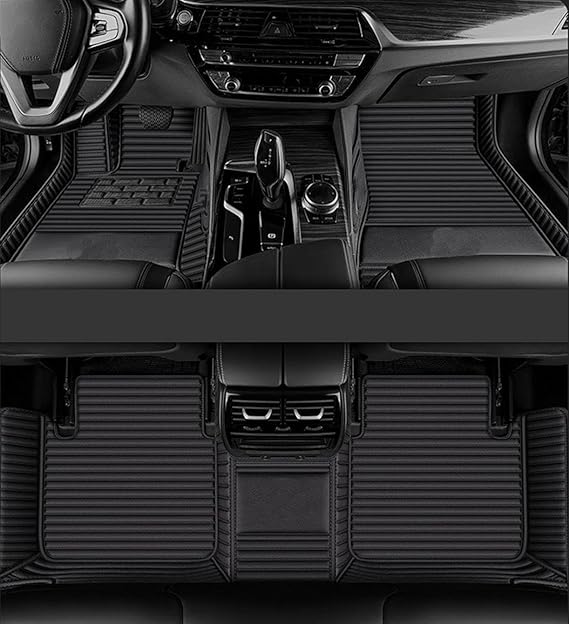 Car Floor Mats,Front and rear waterproof foot mats,Car interior carpet ...