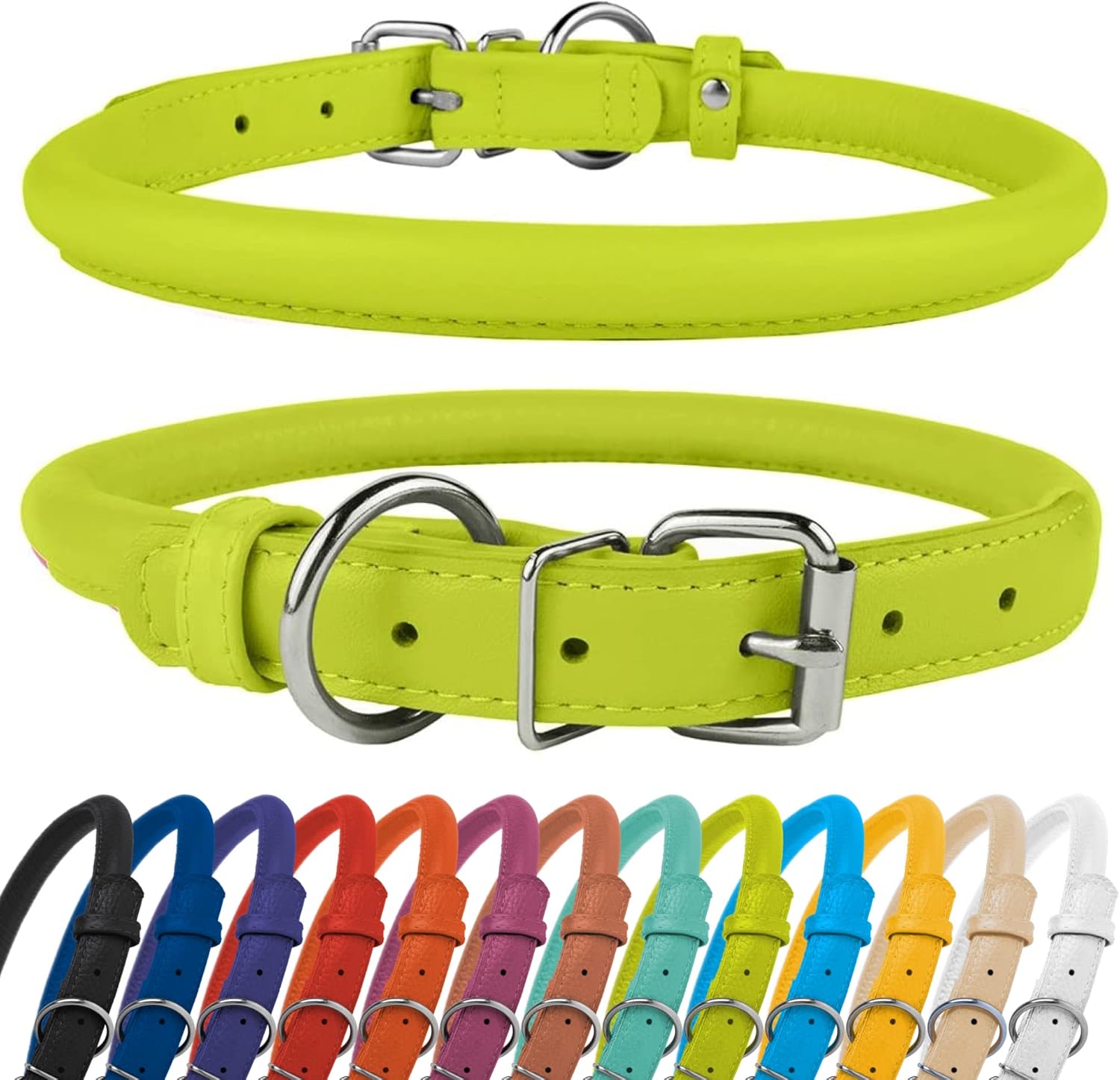 Amazon CollarDirect Rolled Leather Dog Collar Soft Padded Round amazon-collardirect-rolled-leather-dog-collar-soft-padded-round