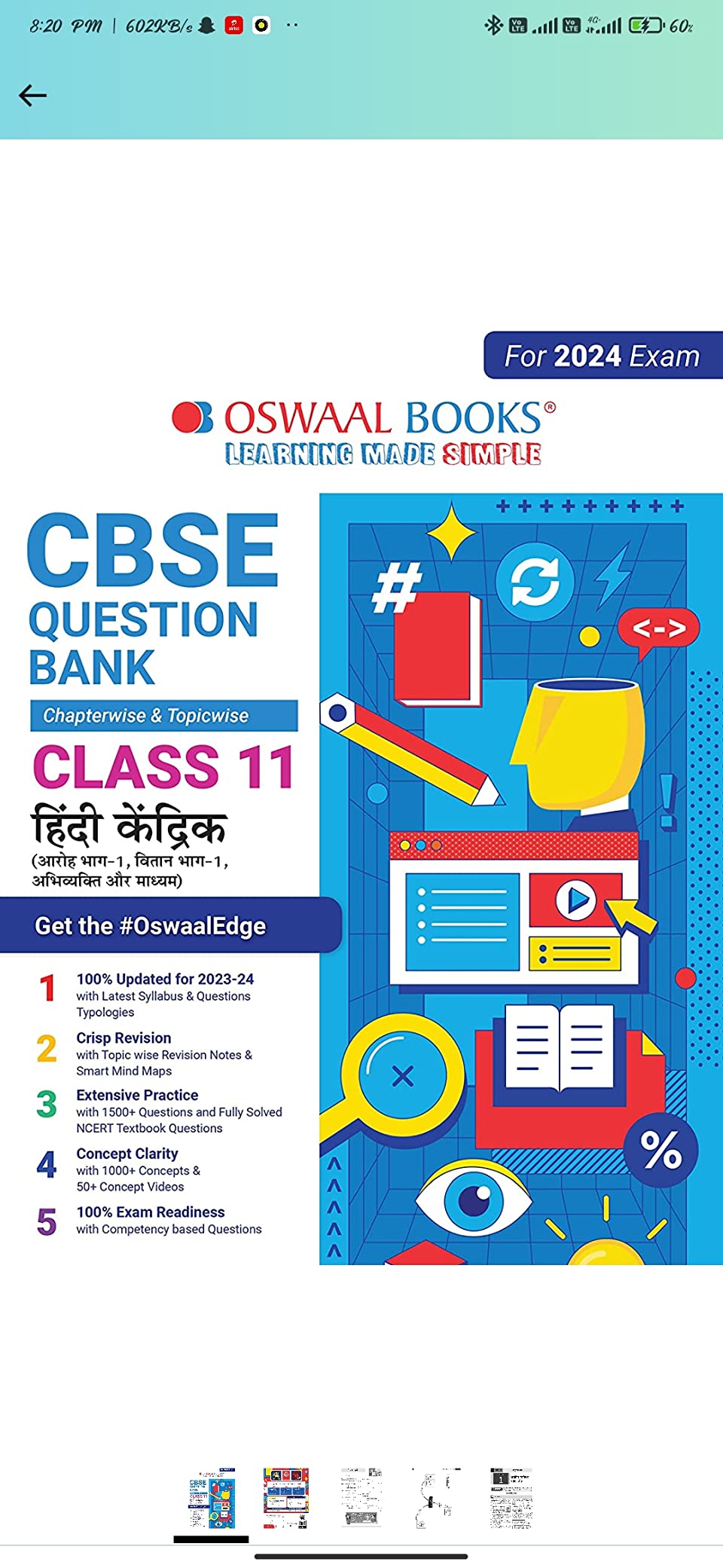 Oswaal CBSE Chapterwise & Topicwise Question Bank Class 11 Hindi Core ...