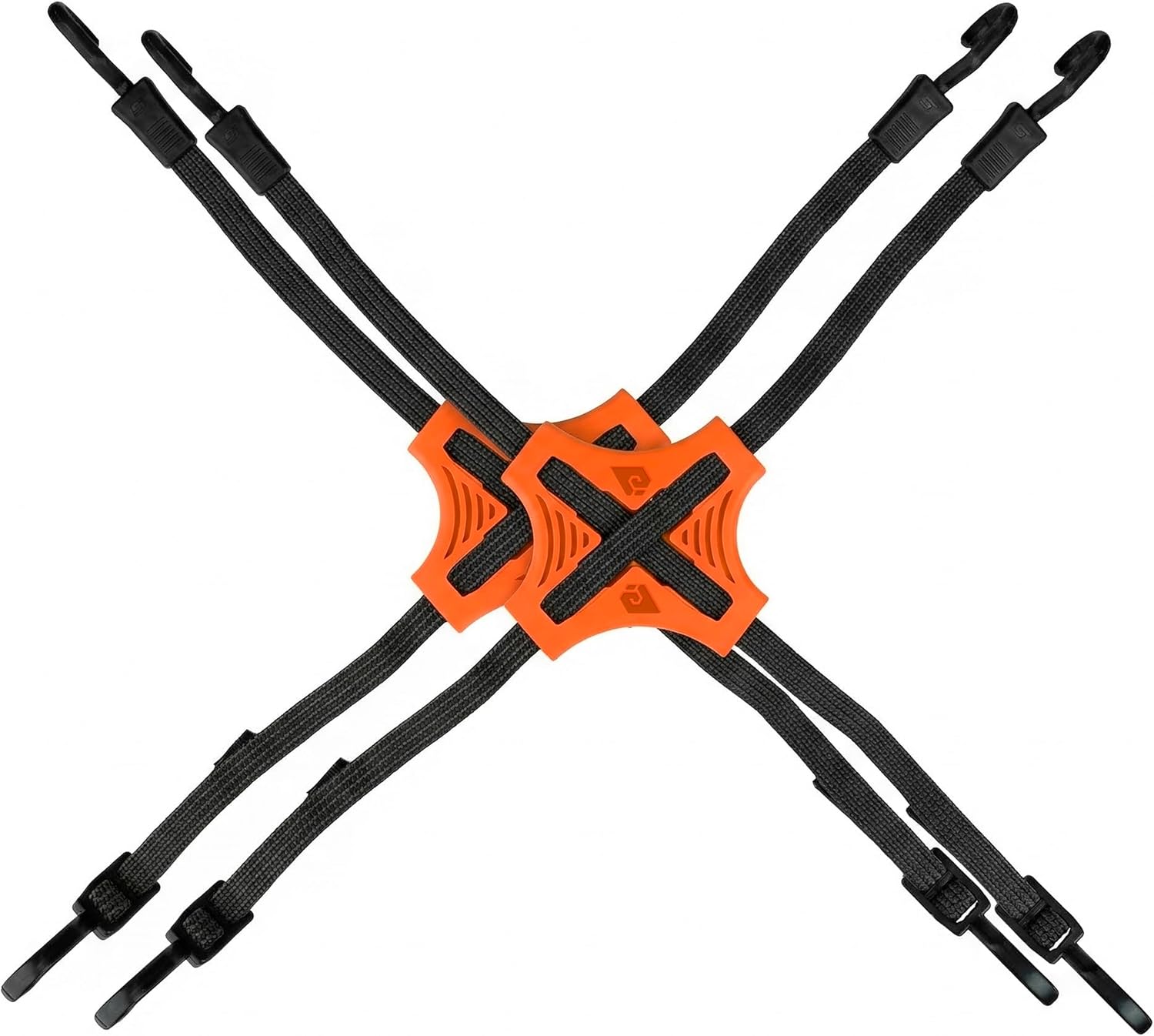 STAPLL Tack Strap – 4-Way Flat Bungee Cord with Rubber Pad Grip, Non ...