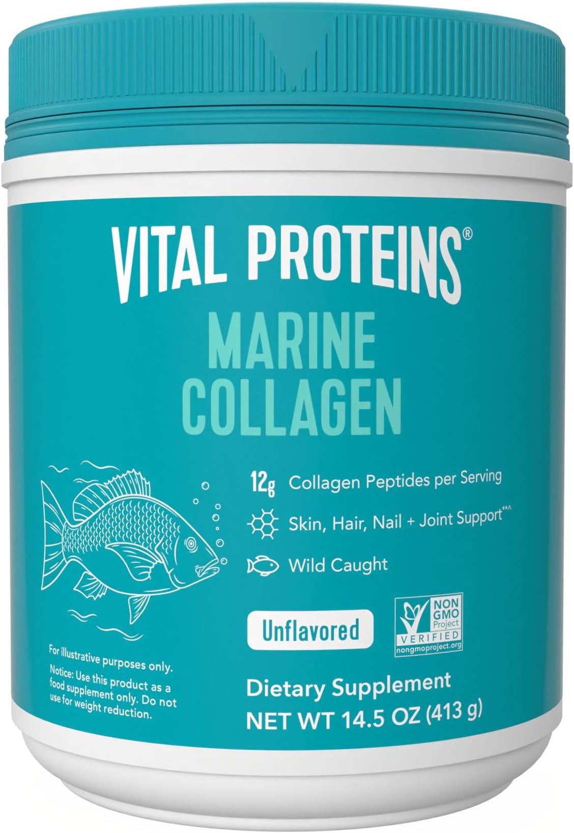 Amazon.com: Vital Proteins Marine Collagen Peptides Powder Supplement ...