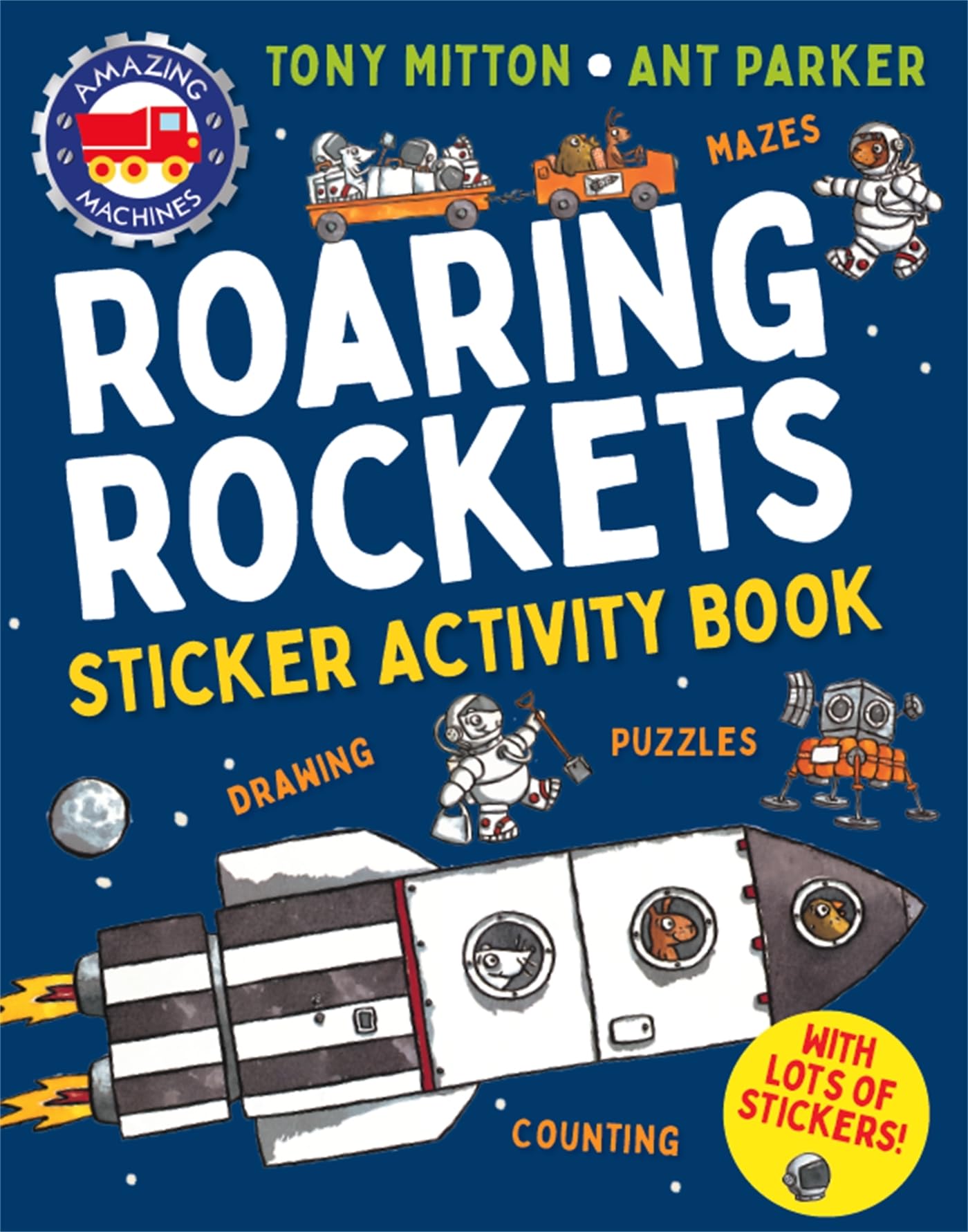 Amazon.com: Amazing Machines Roaring Rockets Sticker Activity Book ...