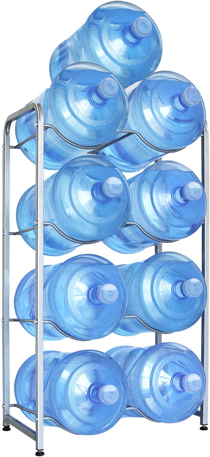 Amazon.com: 5 Gallon Water Jug Holder for 9 Water Jugs Without Wobbling ...