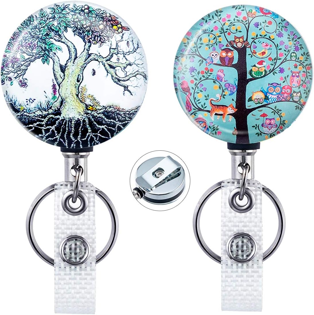 Amazon.com : WoEluone Heavy-Duty Badge Holder Retractable Badge Reel ...