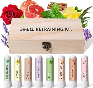 Amazon.com: Smell Training Kit - 8 Essential Oils Therapy, Olfactory ...