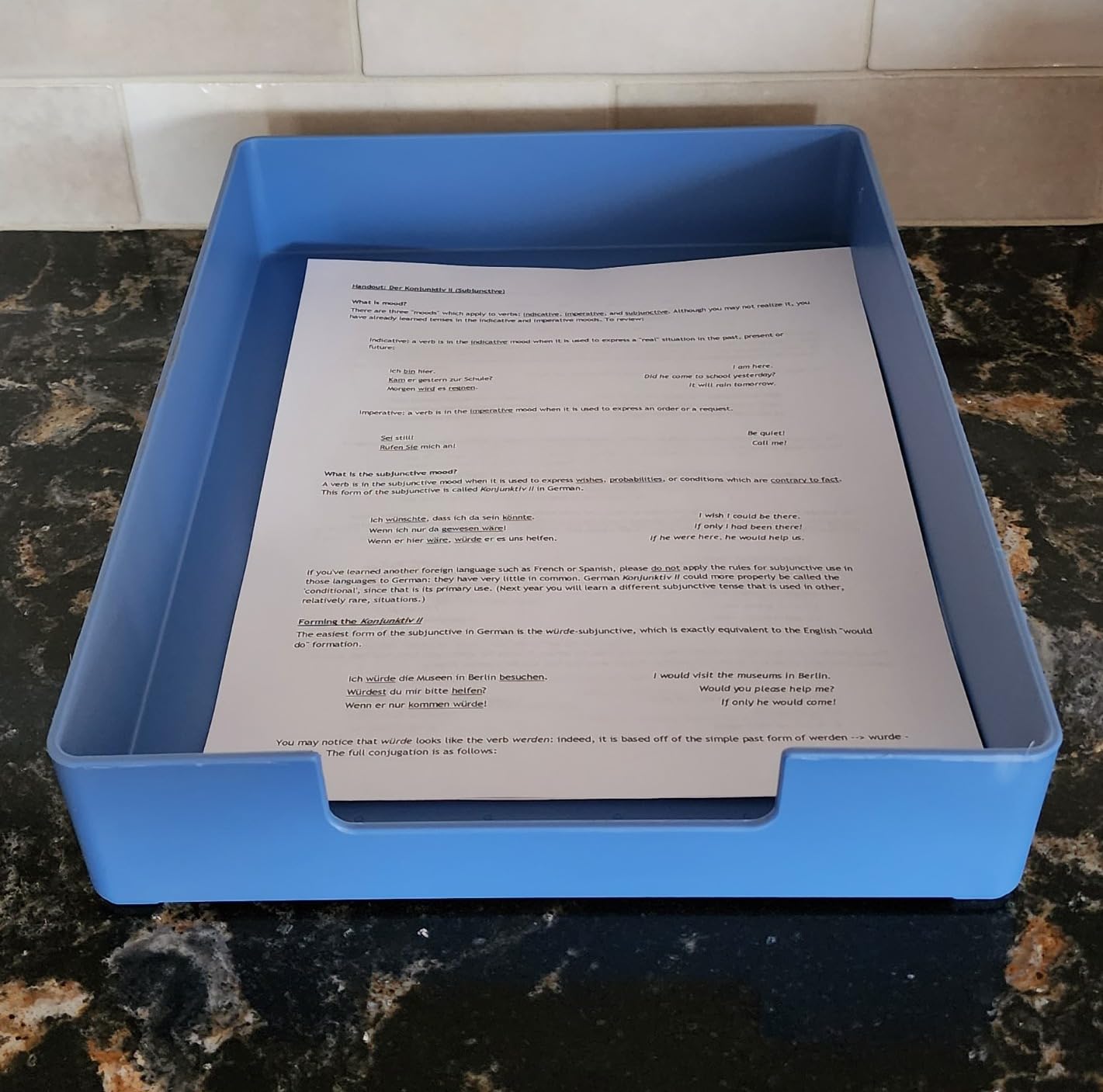 Amazon.com: izBuy Letter-Size Tray Desk Letter Tray Paper Tray - Single ...