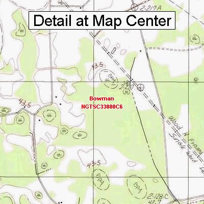 Amazon.com: USGS Topographic Quadrangle Map - Bowman, South Carolina ...