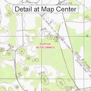 Amazon.com: USGS Topographic Quadrangle Map - Bowman, South Carolina ...