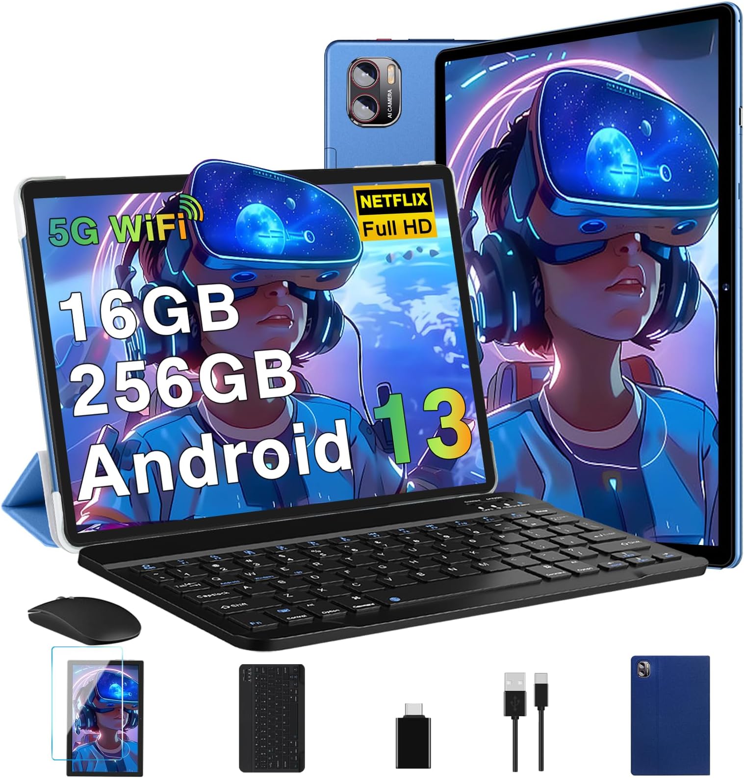 Amazon.com : MEBERRY Tablet 2K Screen Tablet 10.36 Inch, 16GB RAM ...