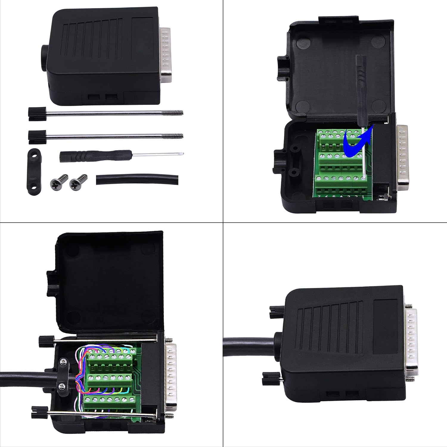 CERRXIAN DB25 Adapter RS-232 Serial Interface DB25 Connector (Male ...
