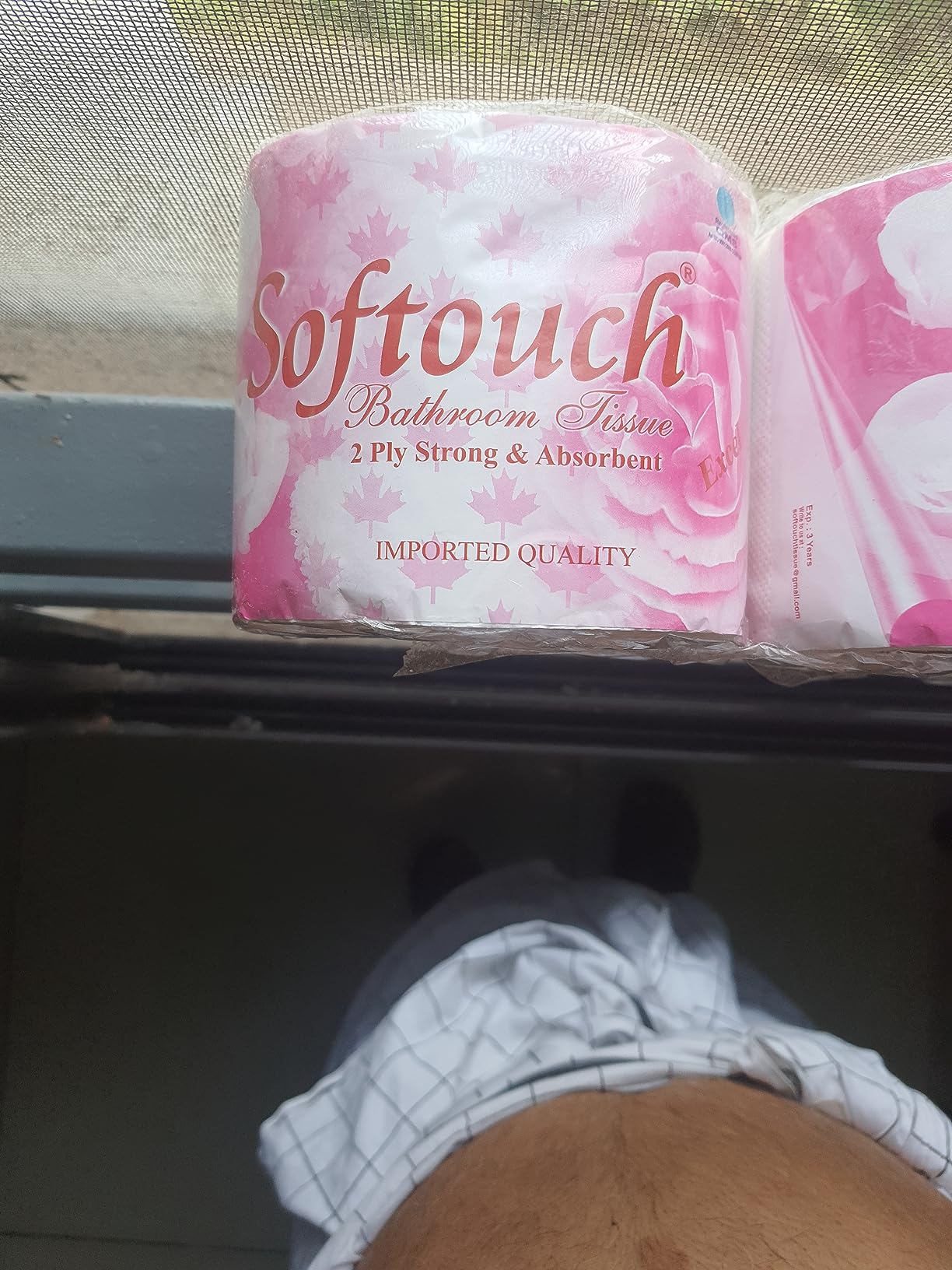 Softouch 3 Ply Toilet Roll Tissue Paper Pack of 4 (375 sheets Per Roll ...