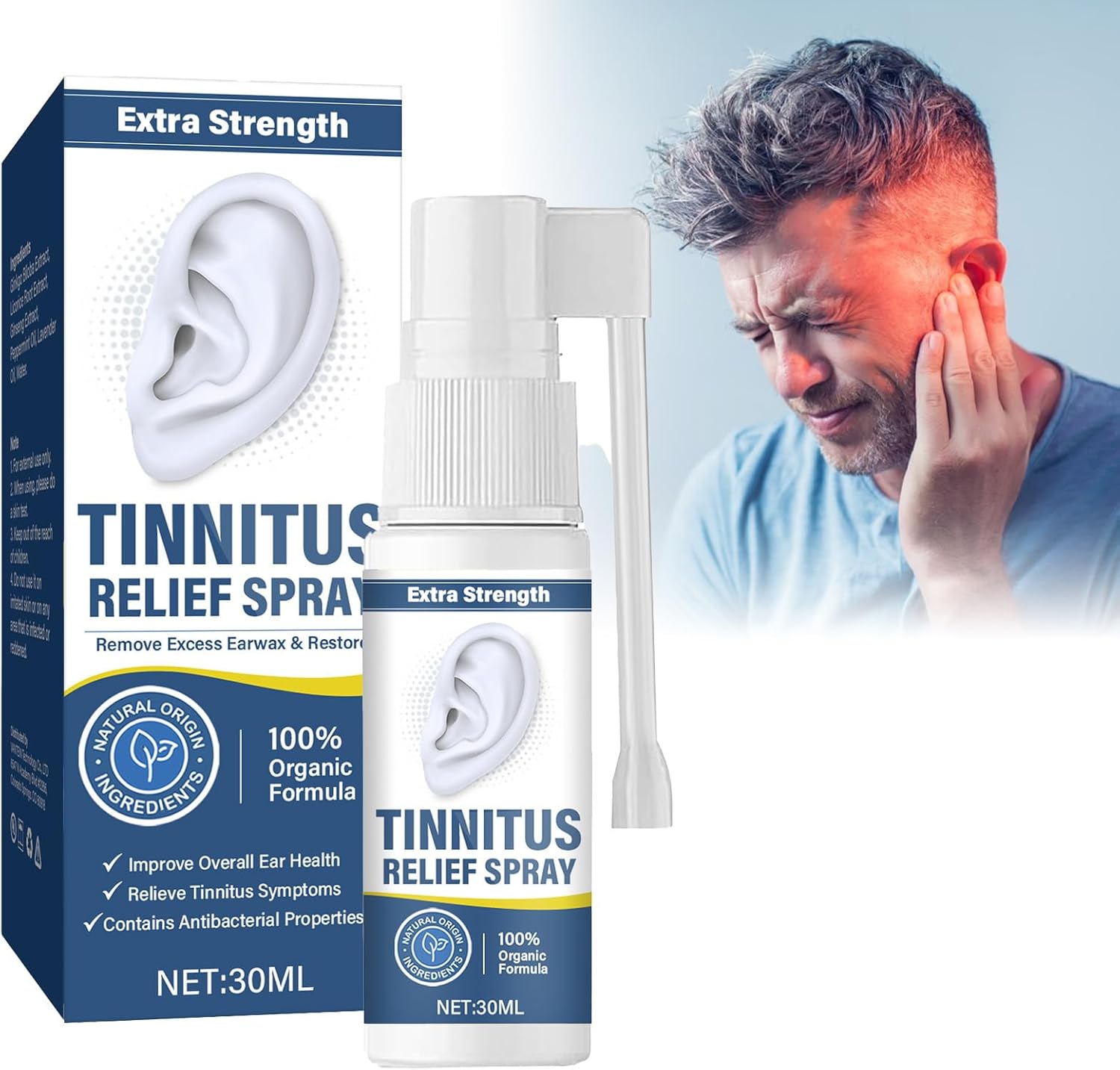 Amazon.com: TUHIMO Tinnitus Relief for Ringing Ears, Tinnitus Relief ...