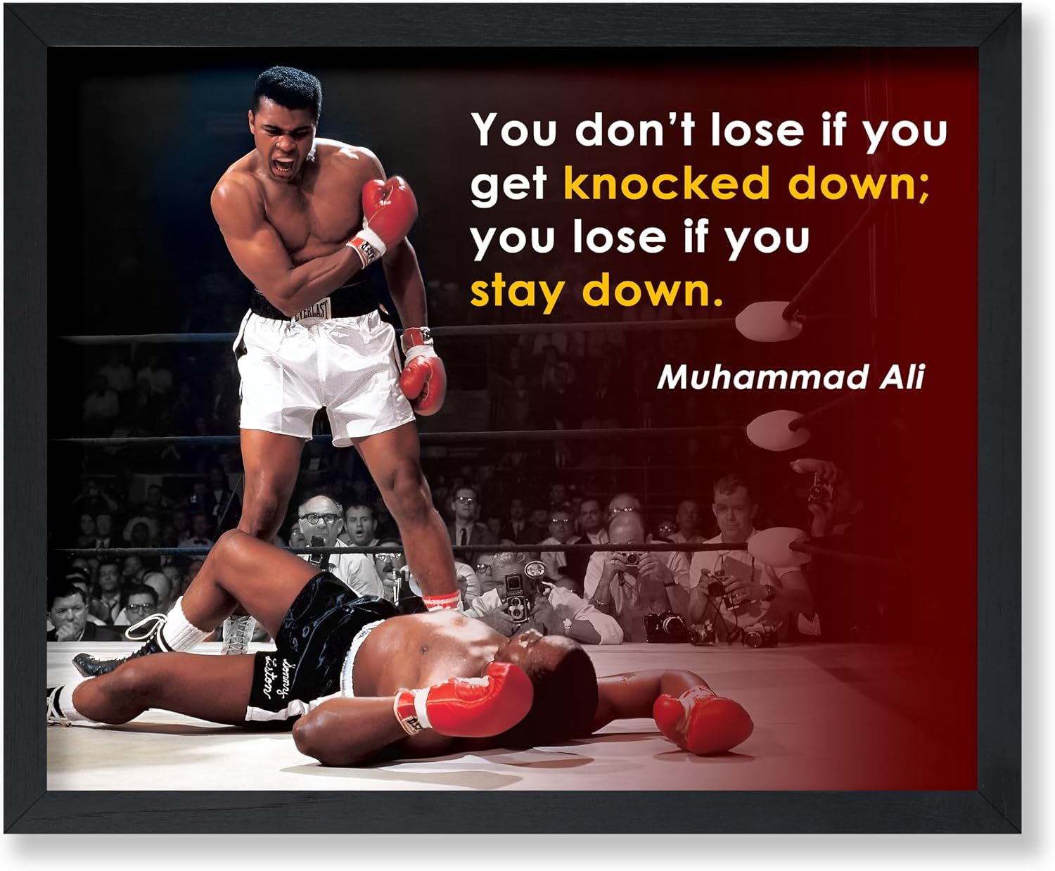 Amazon.com: Poster Master You Lose If You Stay Down - Sports Print ...