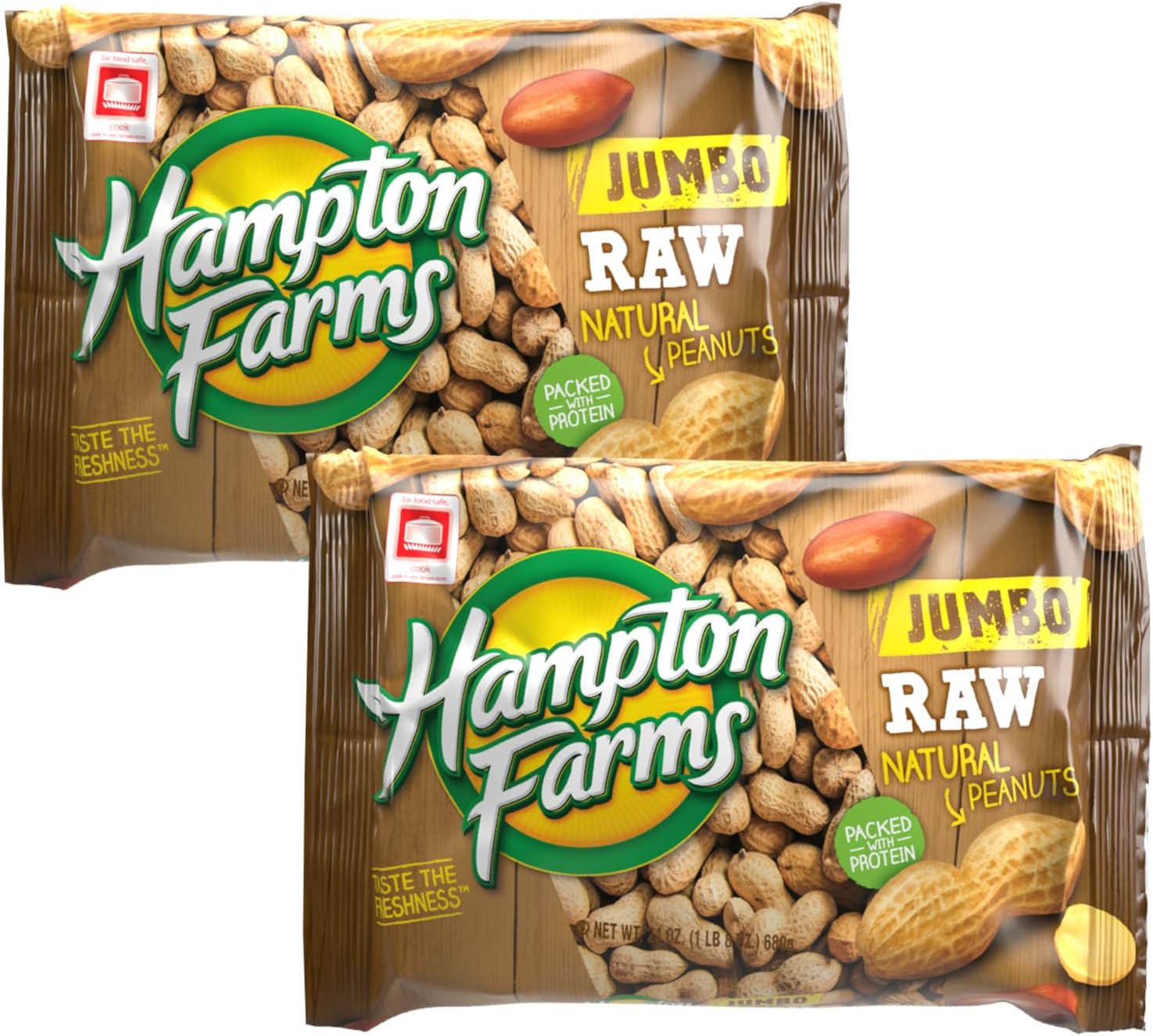 Amazon.com : Hampton Farms - Jumbo Raw Natural In-Shell Peanuts - Great ...