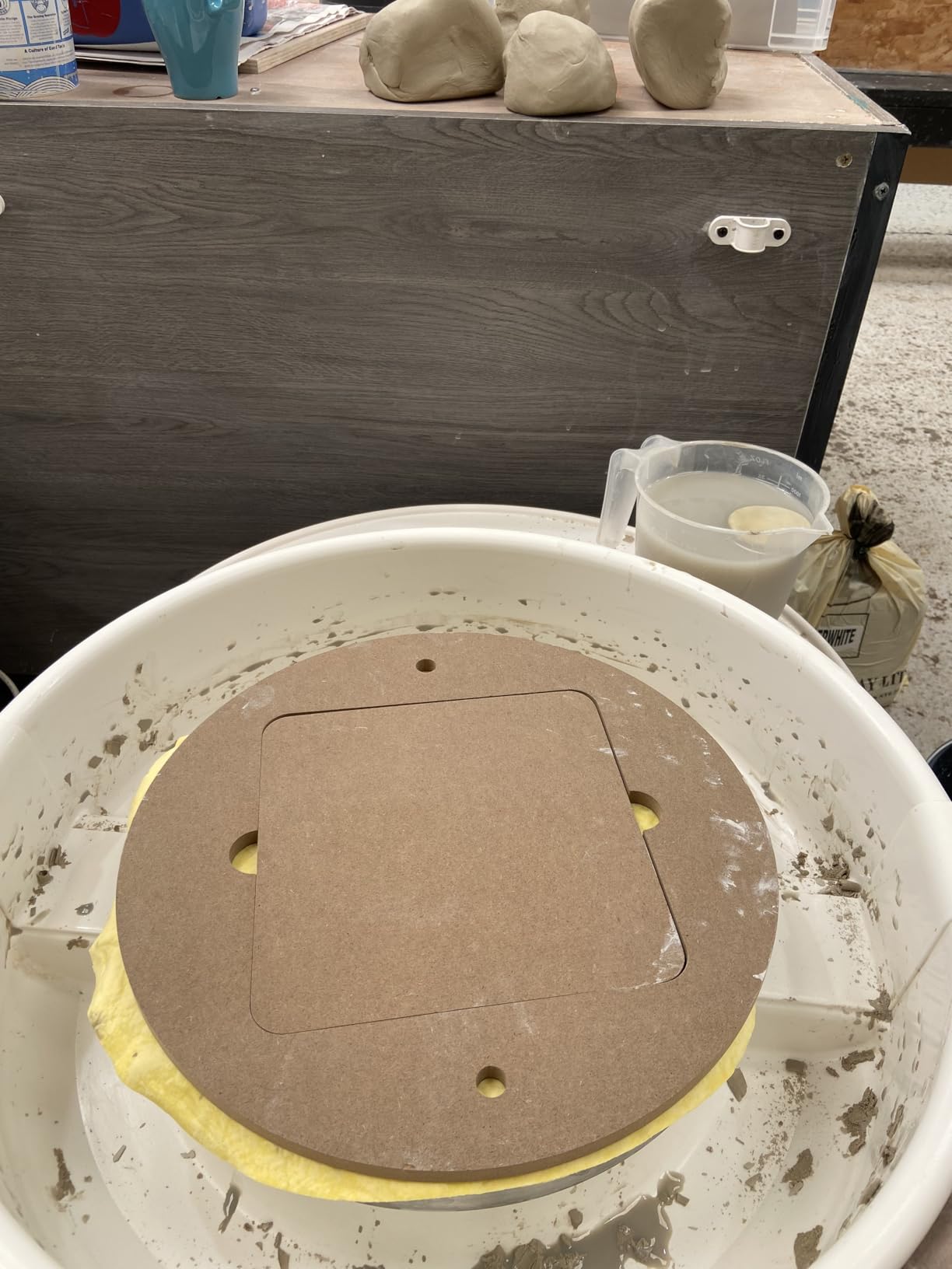 BENECREAT 30mm Diameter Pottery Wheel Bats with 4pcs Square Inner Bats ...