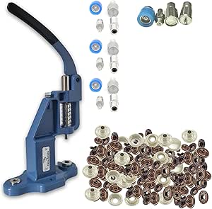 Amazon.com: Hand Press Machine with Snap Button Dies - VT2, 54, ALFA, and Line 24 Utility Snap ...