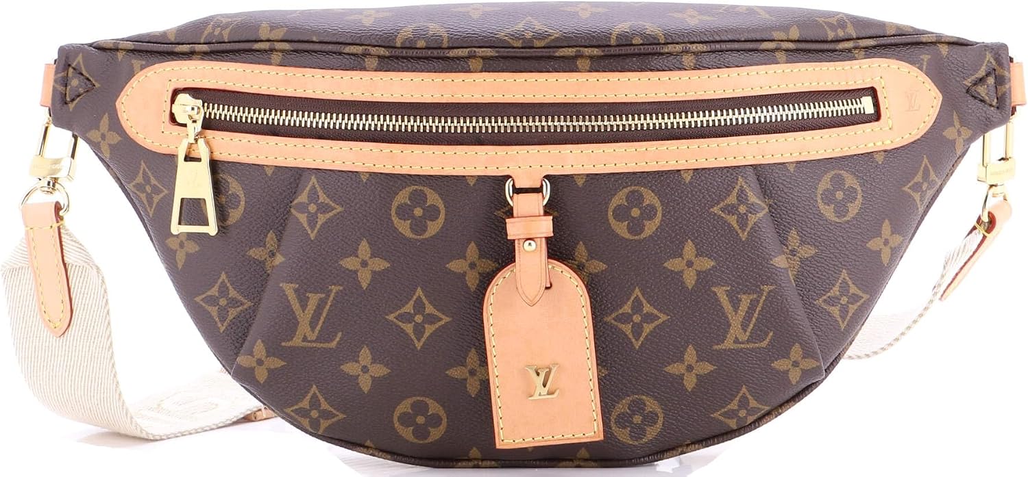 Amazon.com: Louis Vuitton, Pre-Loved High Rise Bum Bag Monogram Canvas ...