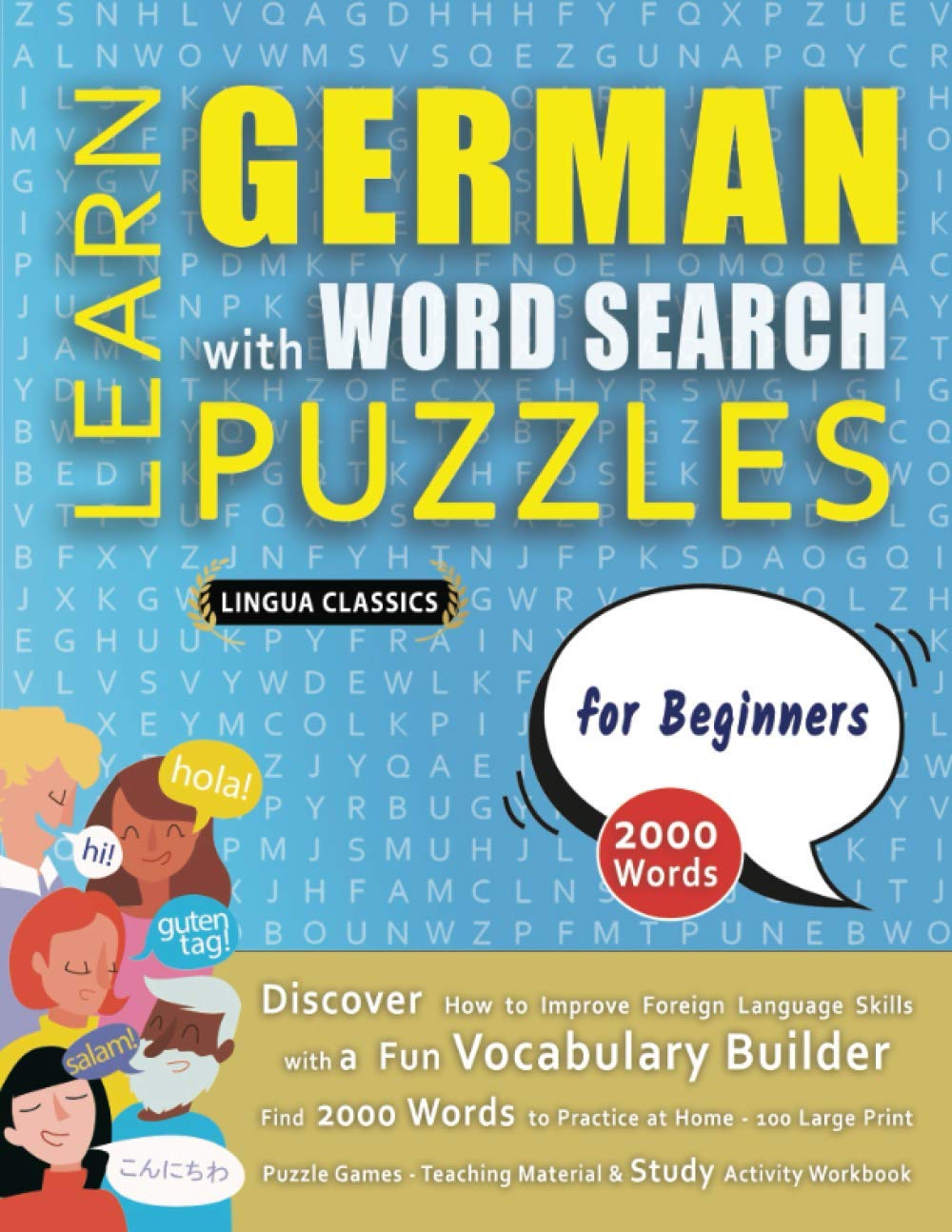 Buy LEARN GERMAN WITH WORD SEARCH PUZZLES FOR BEGINNERS - Discover How ...