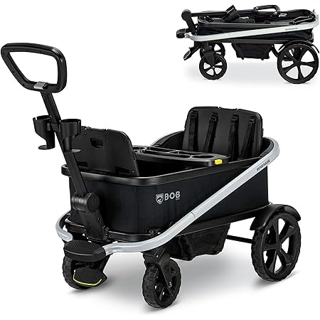 Amazon.com : BOB Gear Renegade Foldable Stroller Wagon with 3 Seats, 5 ...