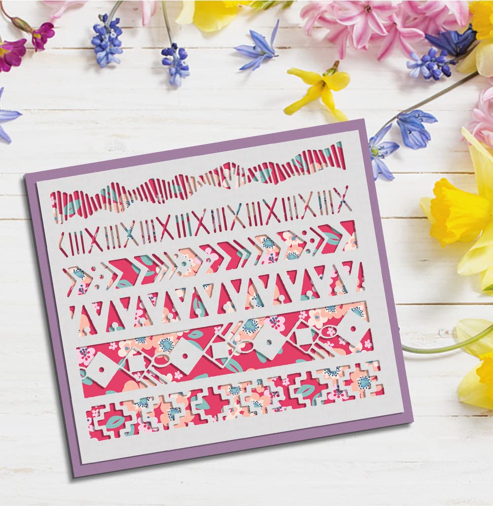 Snapklik.com : ALIBBON 6Pcs Lace Edge Metal Die Cuts For Card Making ...