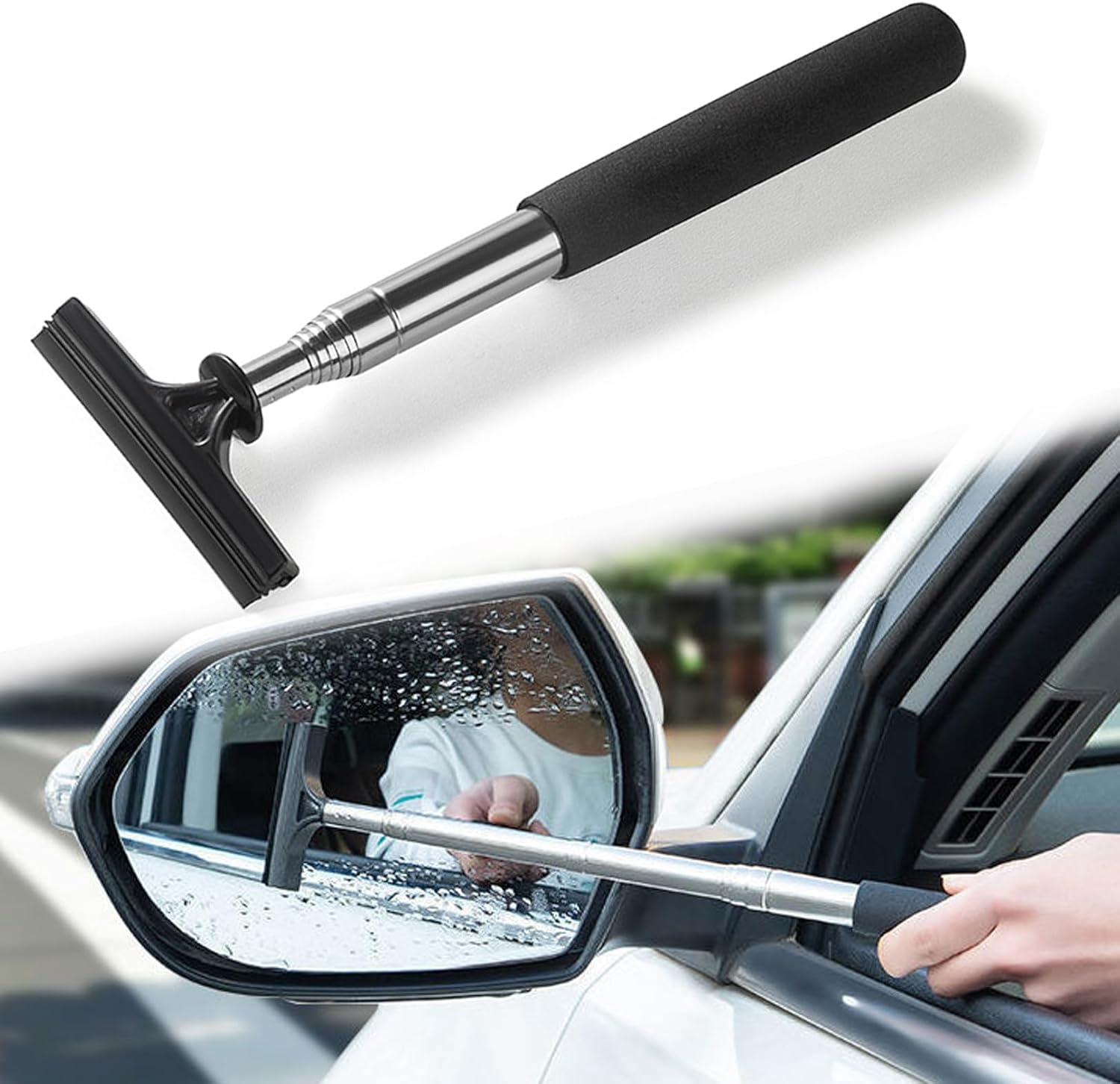 1 Pcs Retractable Automotive Rearview Mirror Wipers,Car Rearview Mirror ...
