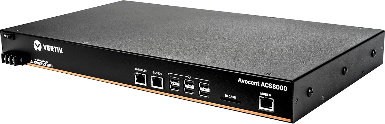Amazon.com: Vertiv Avocent ACS 8000 32-Port Serial Console Server, Dual ...