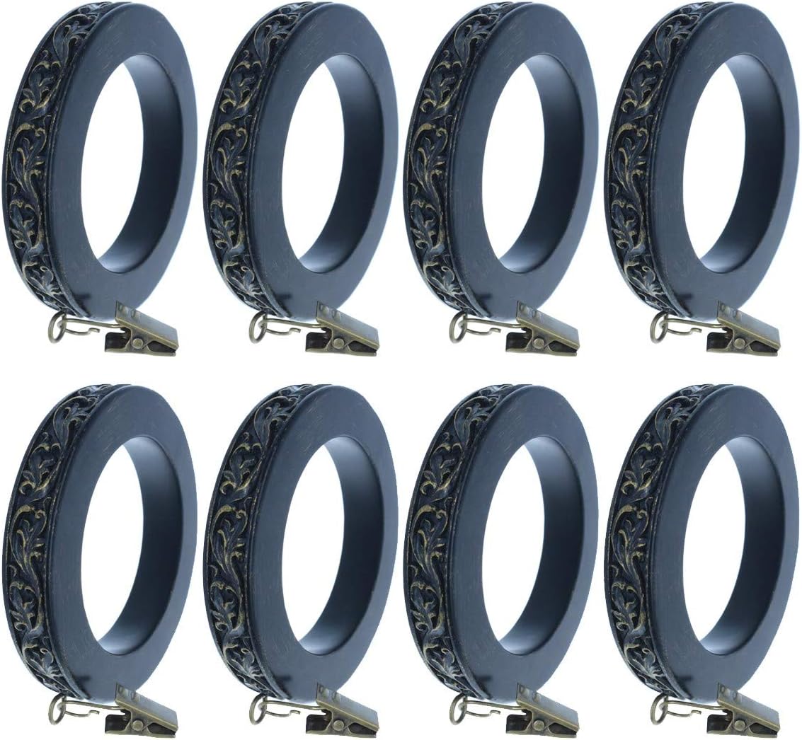 Amazon.com: Urbanest Set of 8 French Scroll Designer Curtain Rings, 2 1 ...