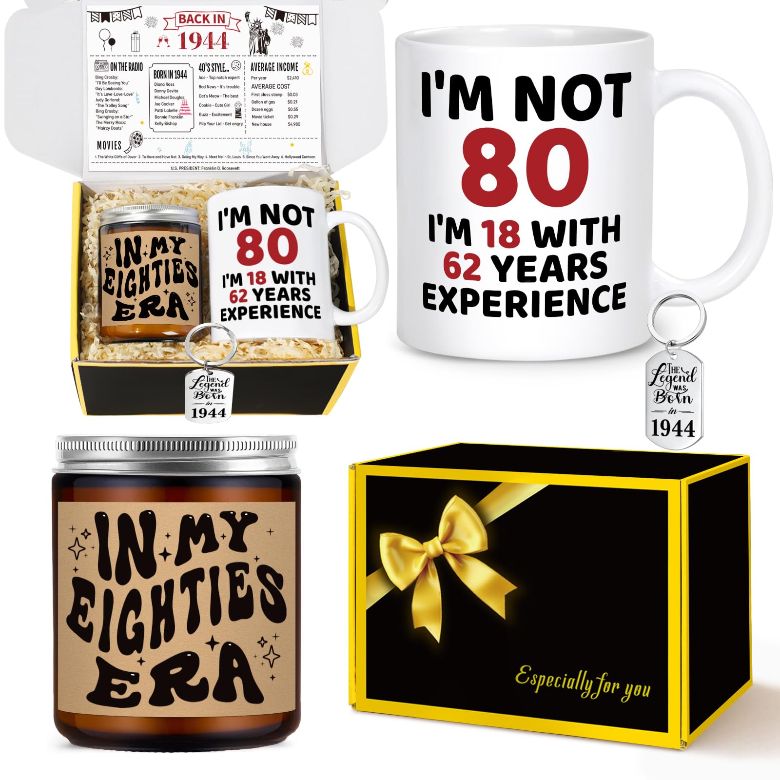 Amazon.com: 80th Birthday Gifts for Women, 80th Birthday Gifts for Men ...