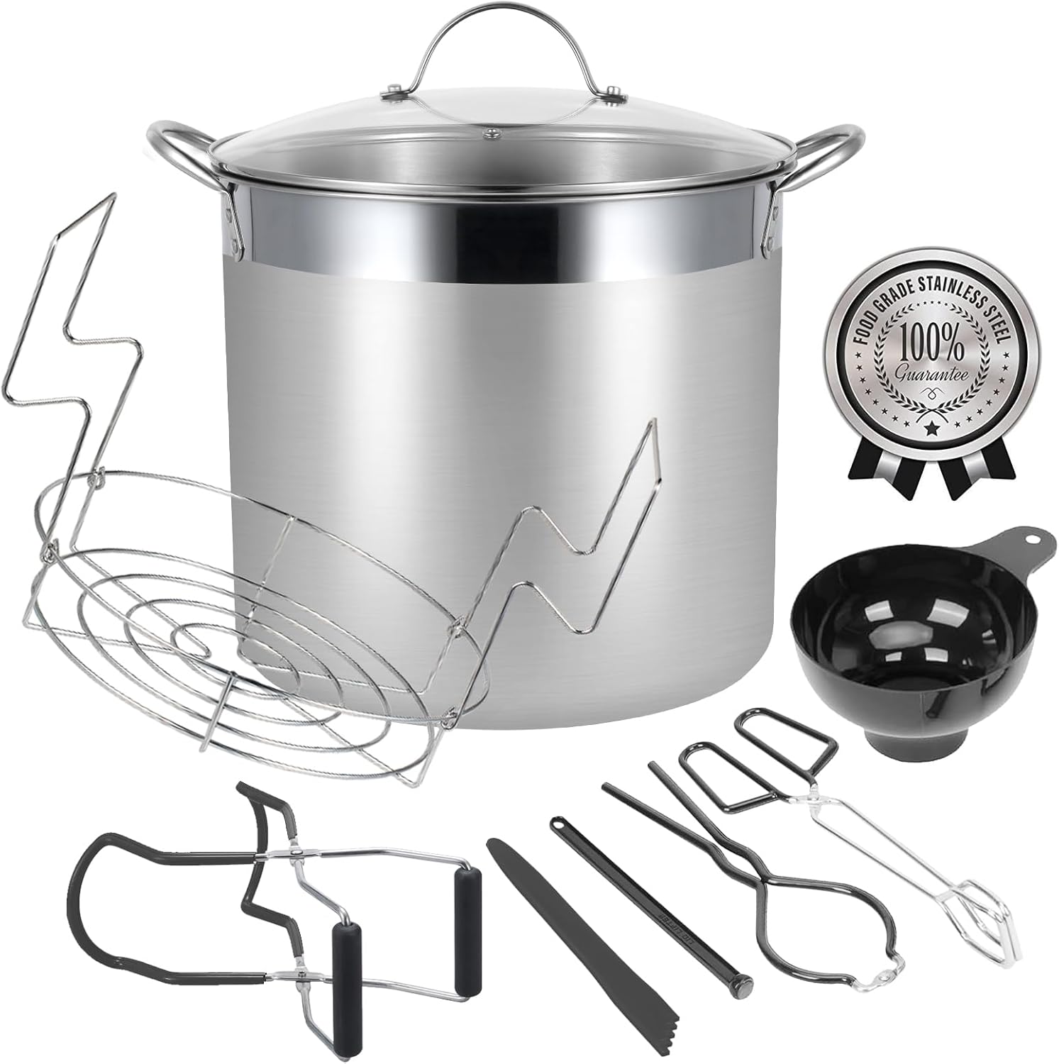 Amazon.com: HOMKULA Water Bath Canning Pot with Rack and Lid, Steam ...