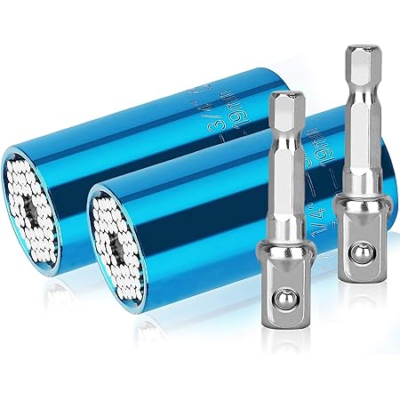 Universal Socket, Self-adjusting Socket Fits Standard 1/4'' - 3/4 ...