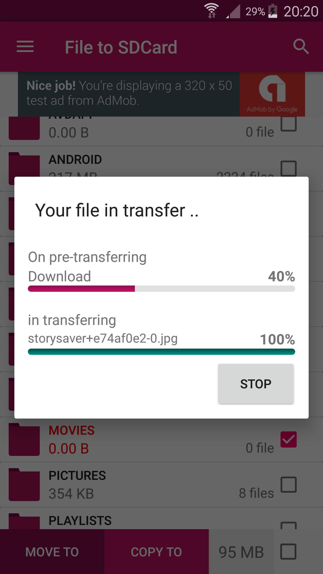 Files to SD Card - App on Amazon Appstore