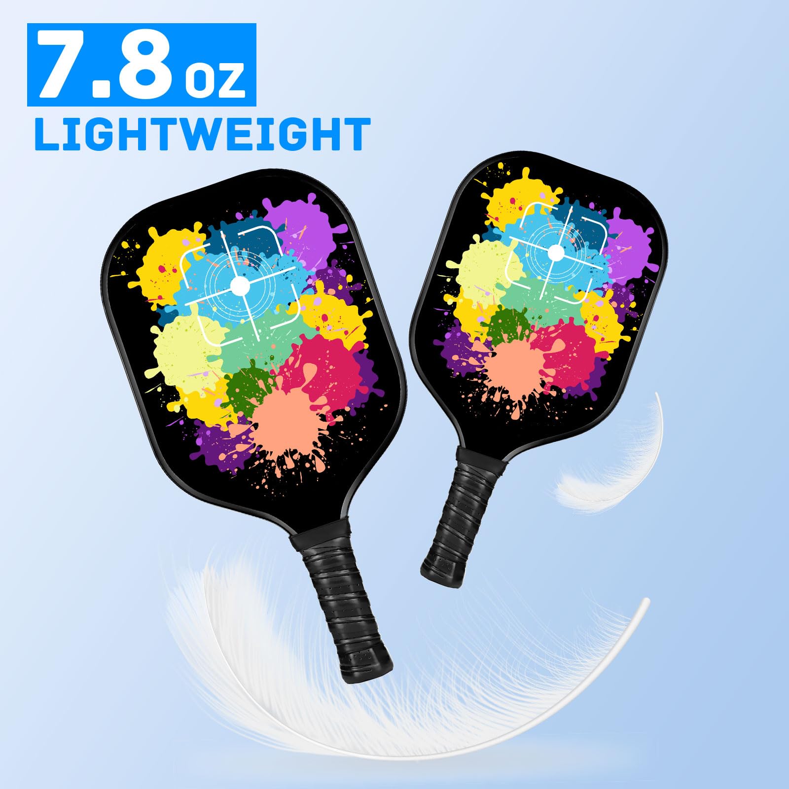 Snapklik.com : USAPA Approved Pickleball Paddles Set Of 2, Cute Design ...