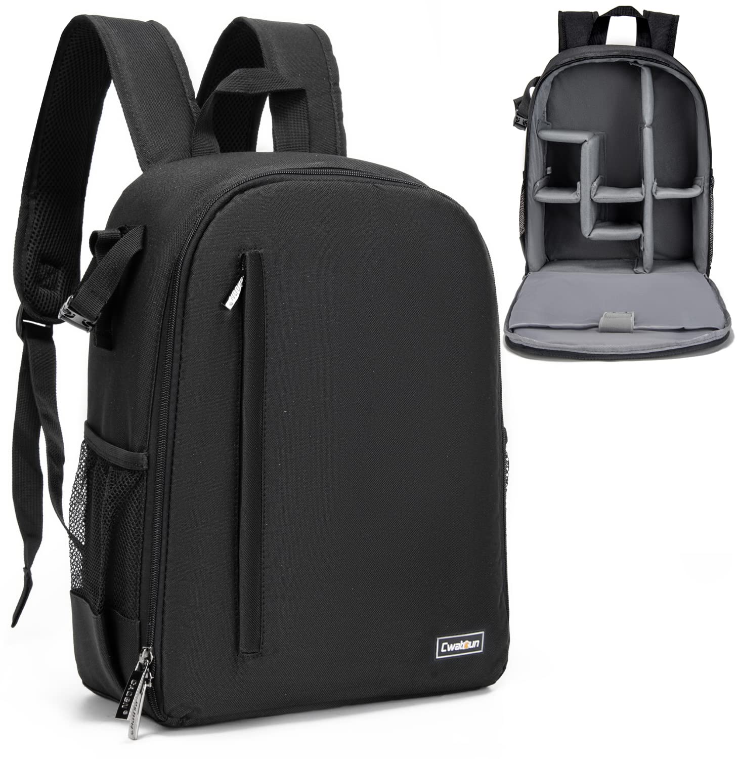 Cwatcun Camera Backpack Bag with Tripod Holder Anti-Theft Water ...
