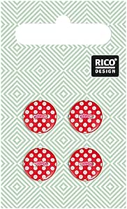 Amazon.com: Rico - Buttons Red Dots 4 Pcs.