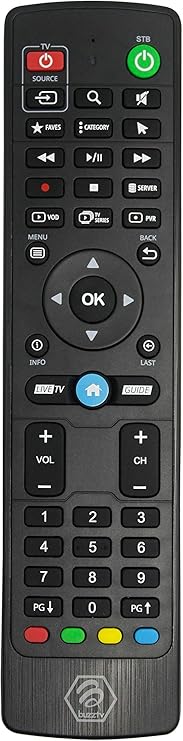Amazon.com: BuzzTV XR4000 / XRS4000 OEM Universal IR Remote Control ...